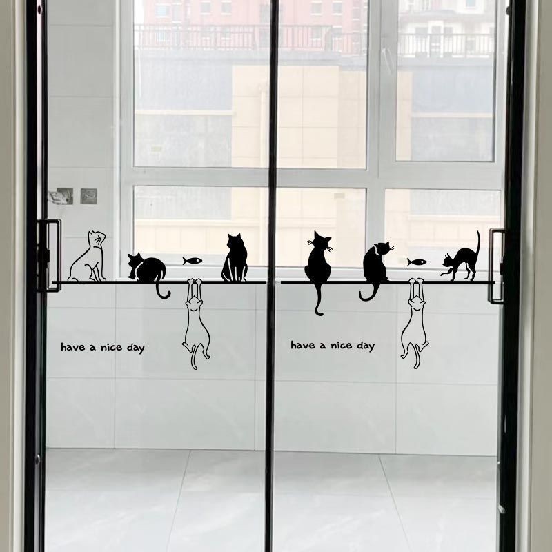 Balcony Glass Door Anti-Collision Stickers Kitchen Sliding Door ...