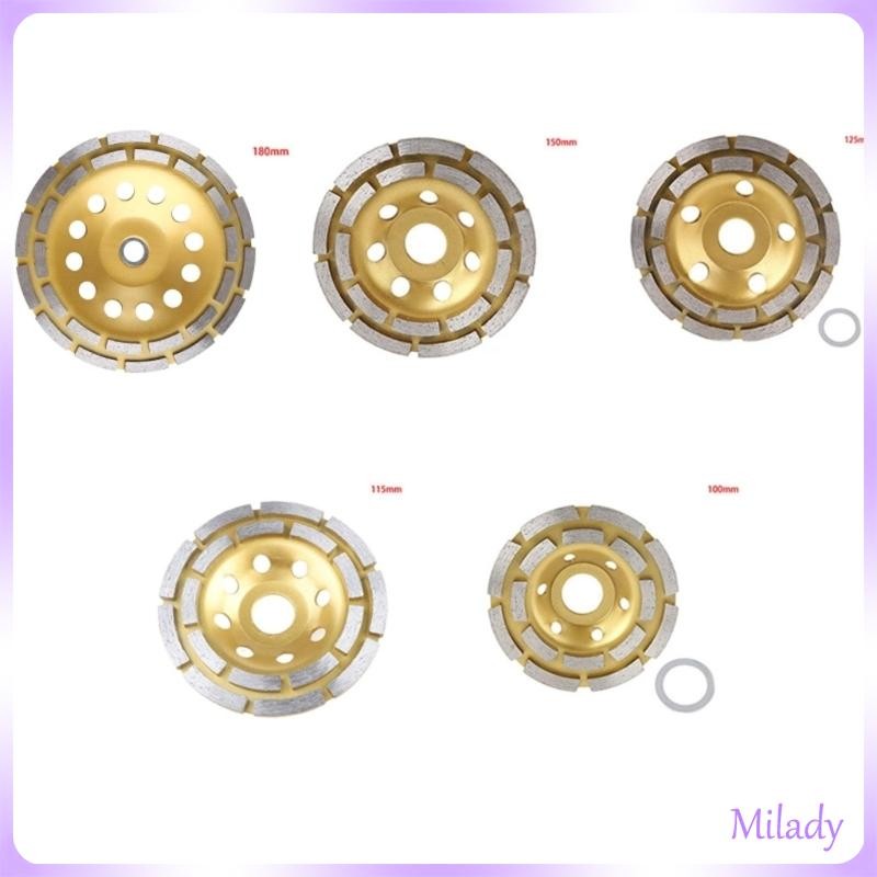 Milady Double-Row Diamond Cup Surface Grinding Wheel Segment Heavy Duty ...