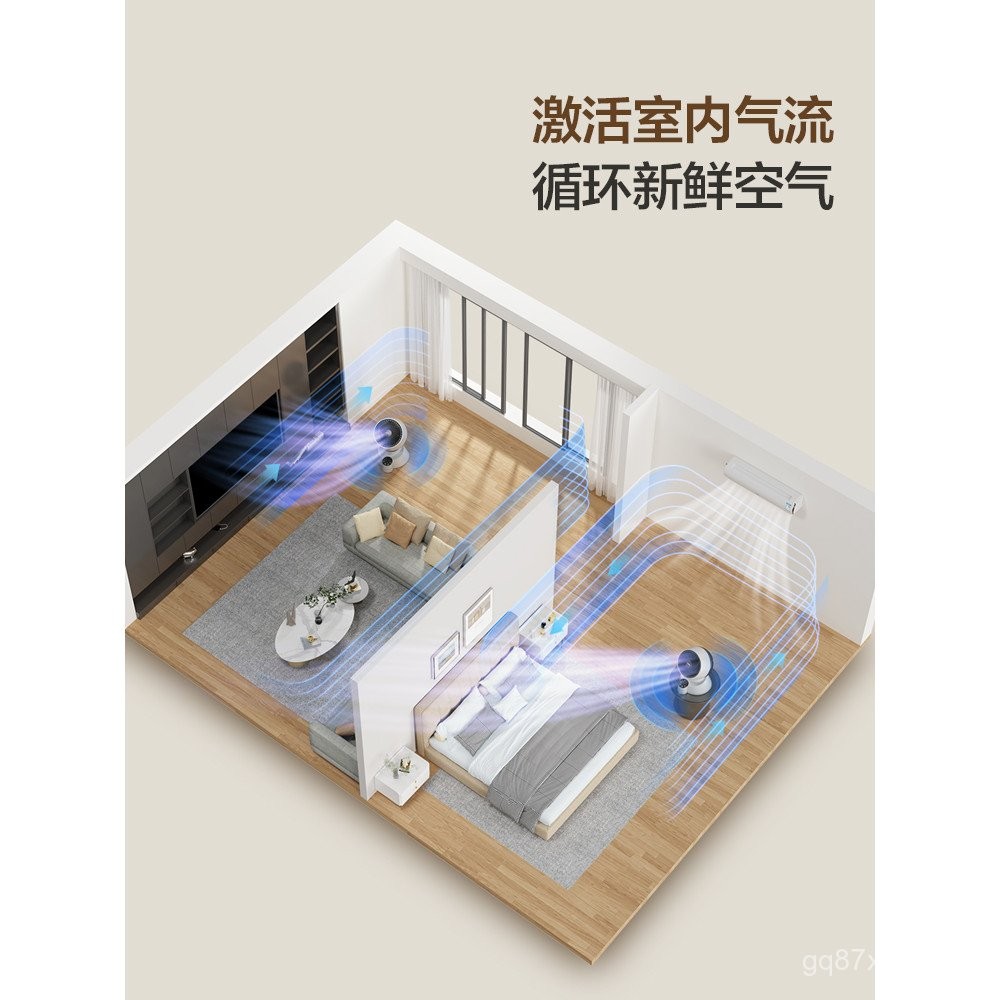 Haier Air Circulation Fan Electric Fan Desktop Dormitory Home Bedroom ...