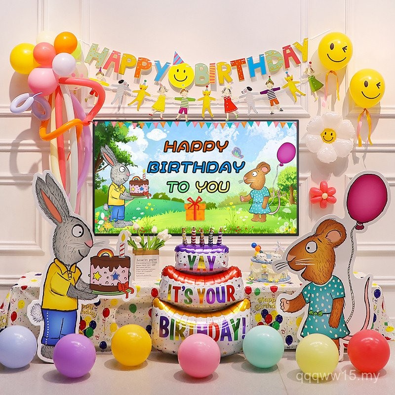 Percy and Pip Children Birthday Decoration Scene Decoration Boys Girls ...