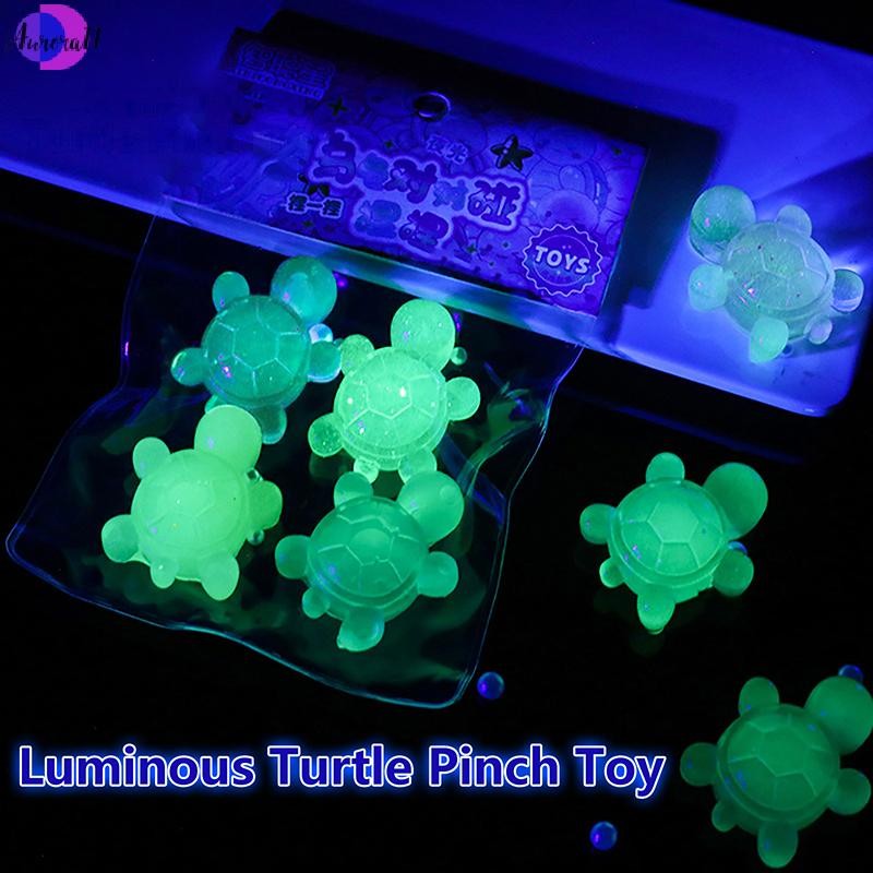 Aurora11 Glow In The Dark Turtle Pinch Toy Cute Cat Paw Squishy ...