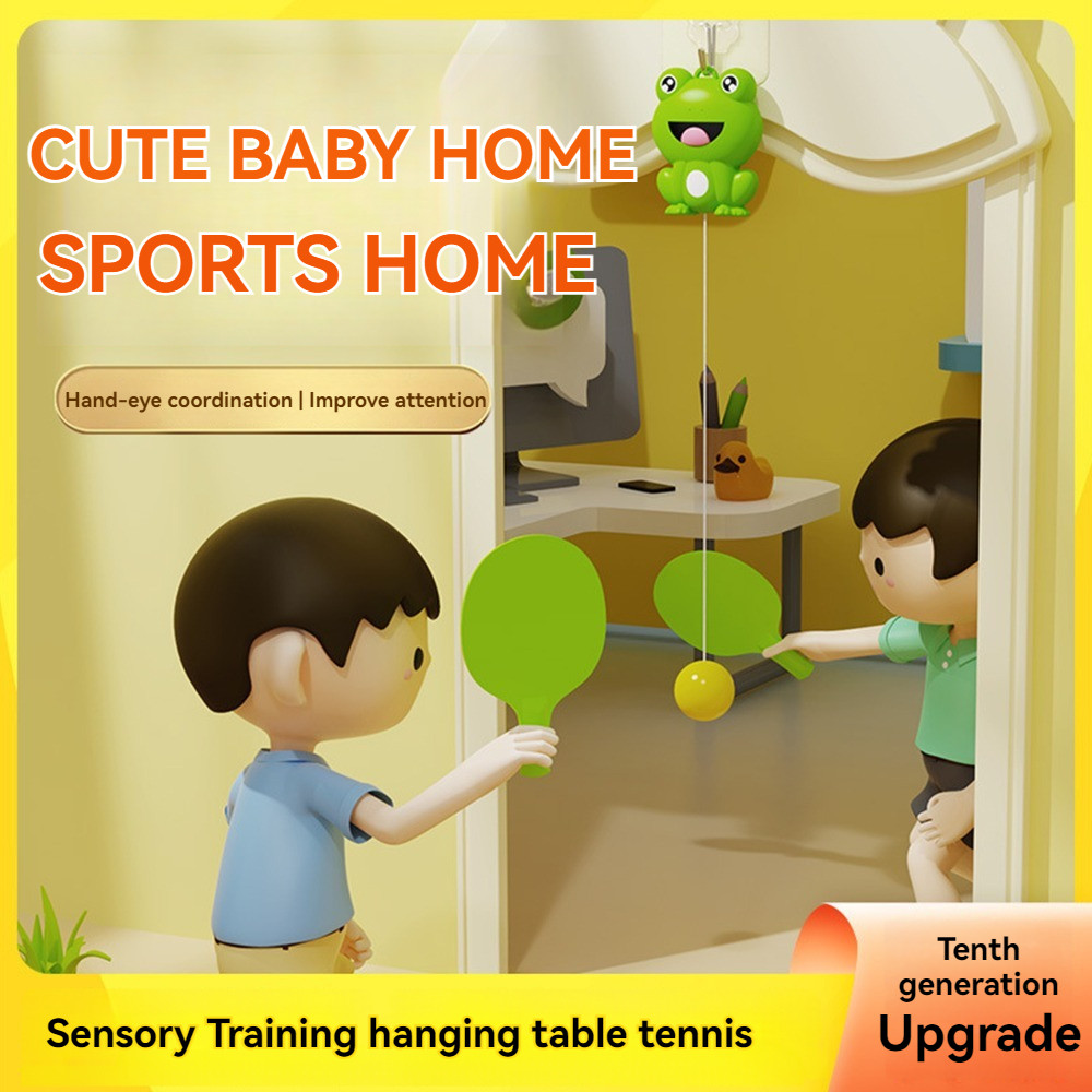 Frog Ping Pong Trainer | Kids Hand-Eye & Family Fitness Sensory Toy ...