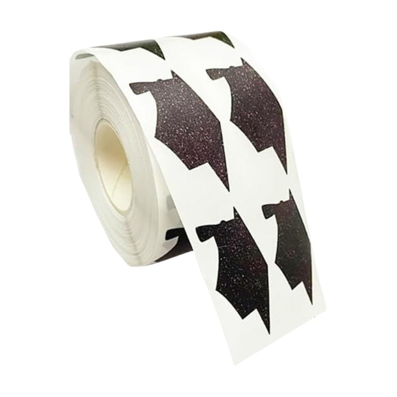 ℜ-ℜ 500 Count Glittered Graduation Hat Sticker Adhesive Label Seal ...
