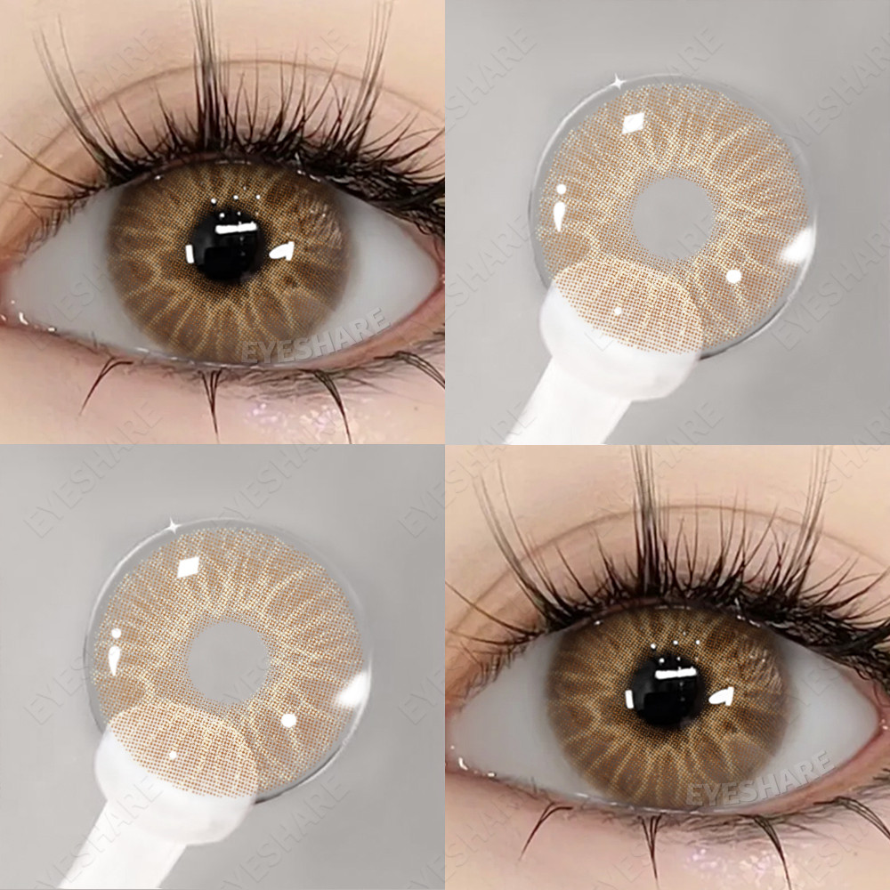 Eyeshare Contact Lens 1Pair BROWN 14.2mm Contact Lenses Natural color ...