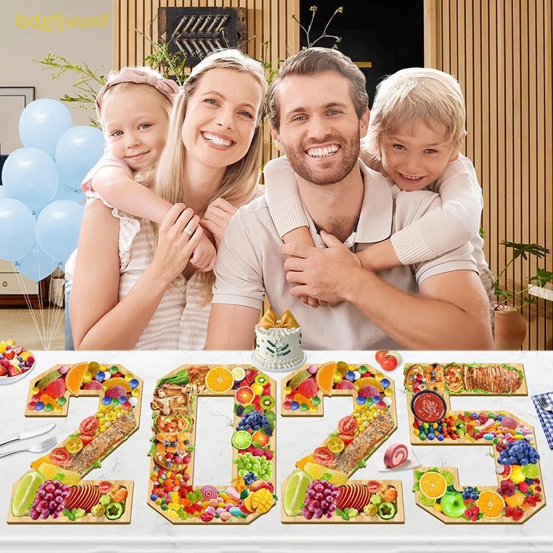 BDGF 2025 Wooden Number Charcuterie Boards Graduation Fillable Number ...