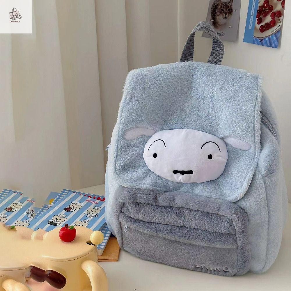 CONNECT Crayon Shin-chan Backpack, Large Capacity Soft Anime Plush ...