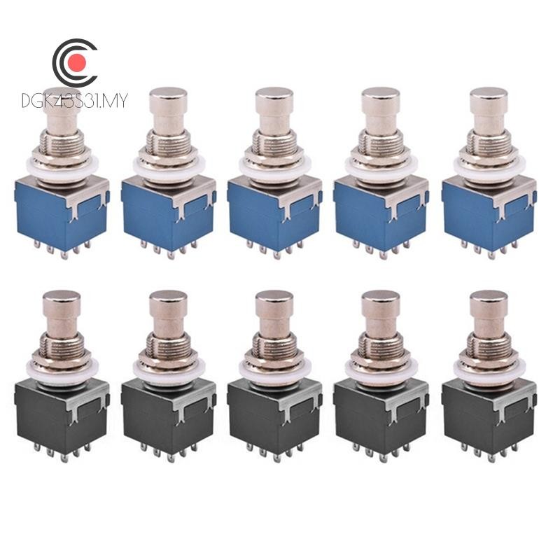 10PCS 3PDT Guitar Effects Stomp Switch Guitar Foot Switches 9 Pin ...