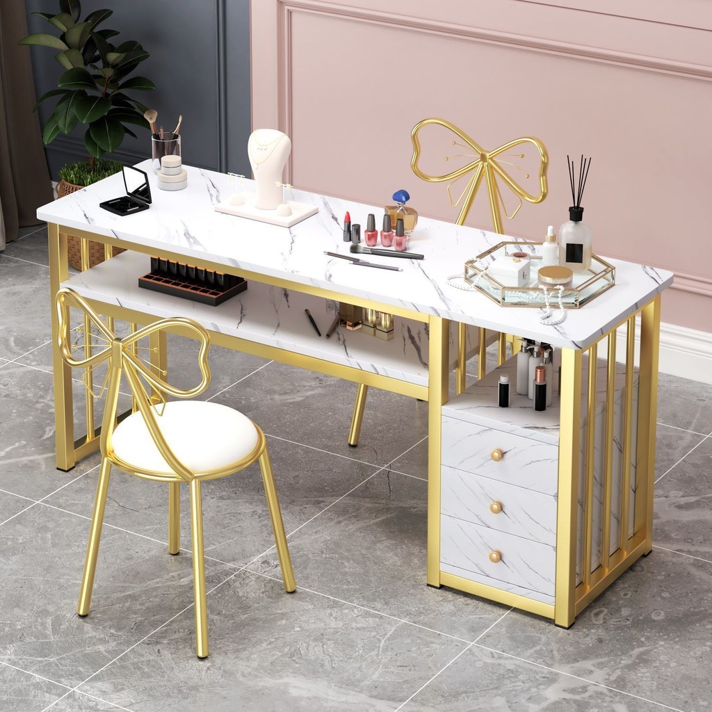 Nail Salon Manicure Chair Rectangular Makeup Table Small Apartment ...