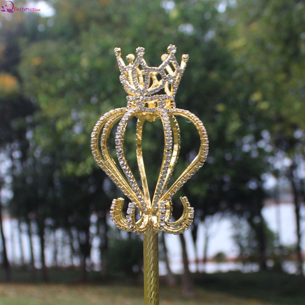 Scepter Wand Costume Accessory Crown Decor Costume Props Fairy Stick ...