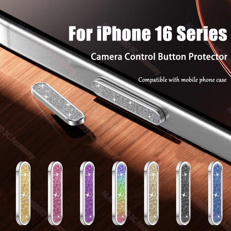 Glitter Camera Control Button for iPhone 16 Pro 16Pro Max Plus Side ...