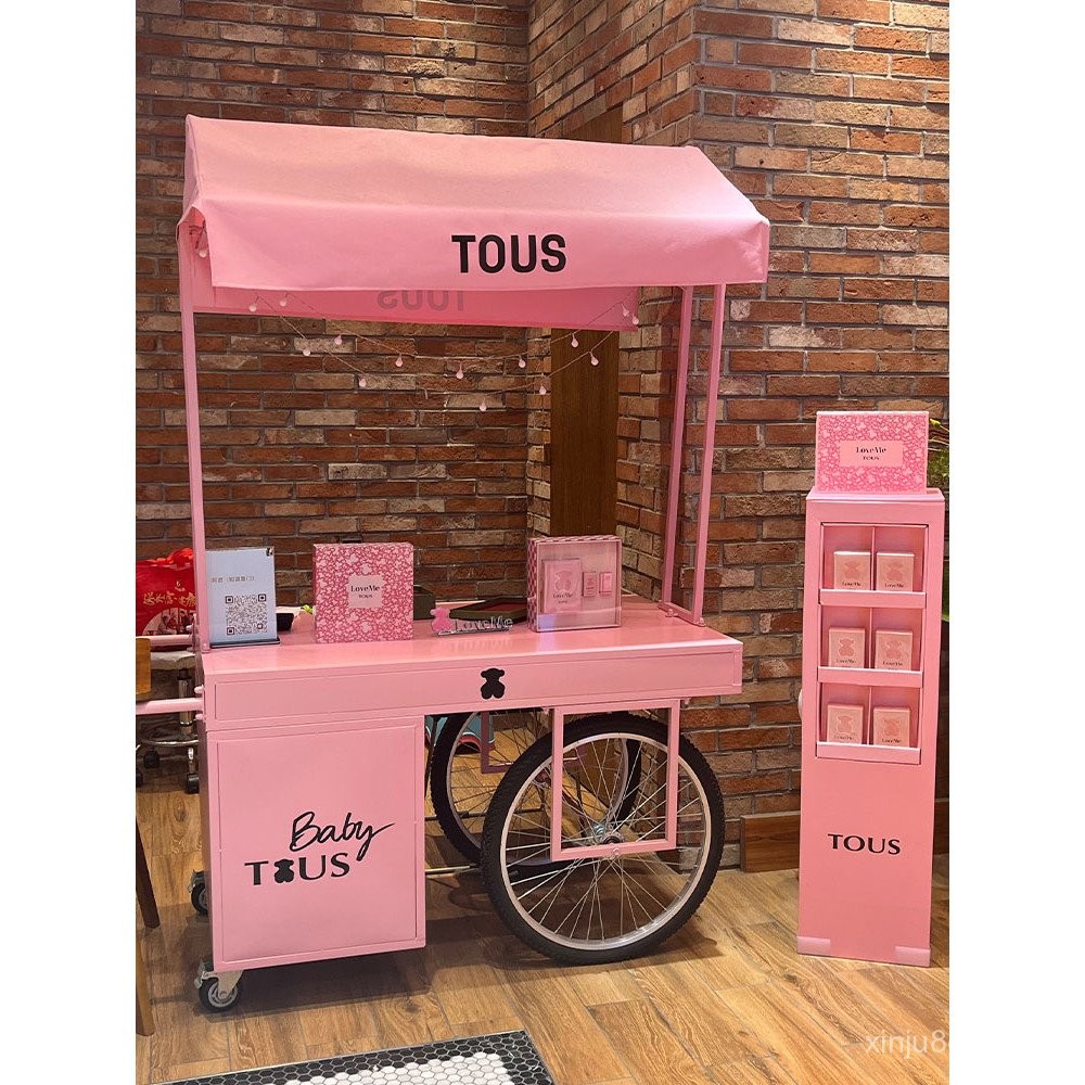 European Style Iron Stall Cart Movable Night Market Outdoor Promotion ...