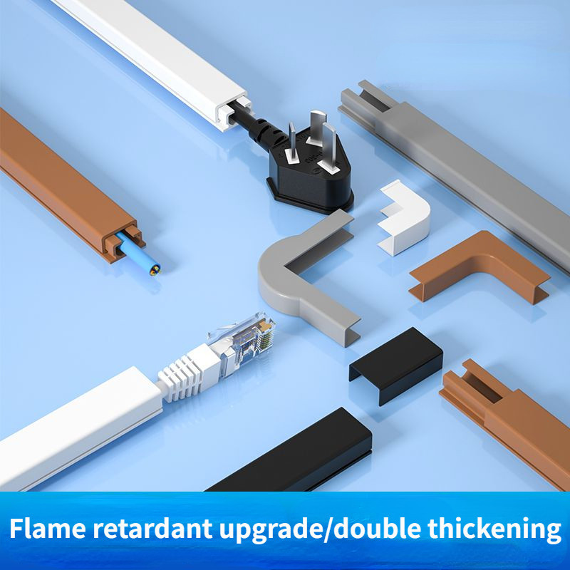 PVC Self-Adhesive Trunking Mini Square Trunking Network Power Cable ...