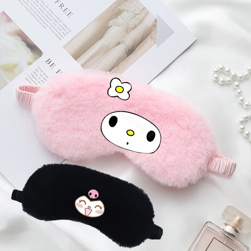 Hello Kitty Sanrio Anime Printed Eye Mask Kuromi Girl Cartoon Melody ...