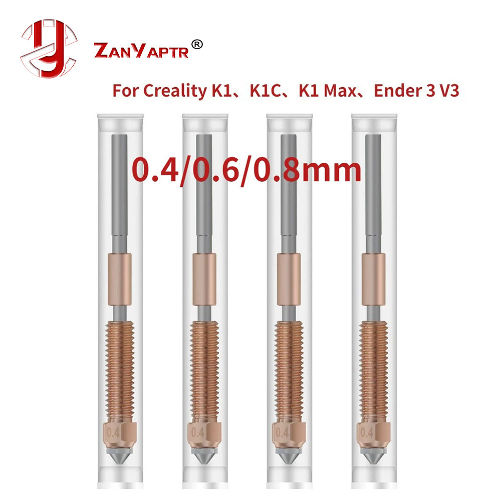 Creality K1C Nozzle 0,4/0,6/0,8mm High-Flow Printing Upgraded Quick ...