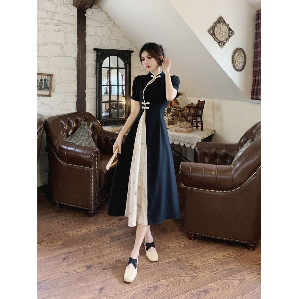 40-100kg M-5xl2024夏季大码女装胖MM高腰显瘦新中式复古纯欲改良旗袍减龄连衣裙FAT overszie fat dress | Shopee Malaysia