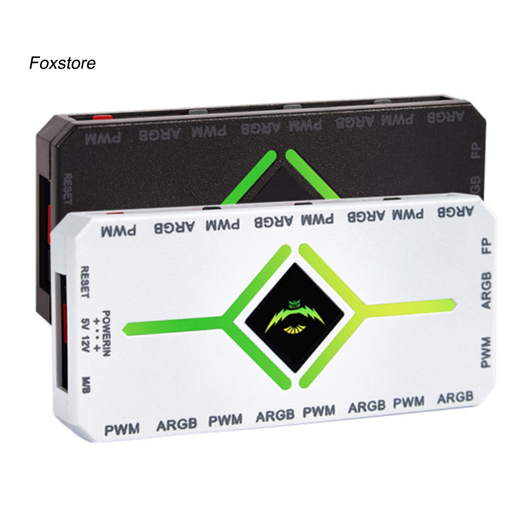 [Fx] Argb Fan Hub Case Fan Splitter Addressable Rgb Fan Hub with Remote ...