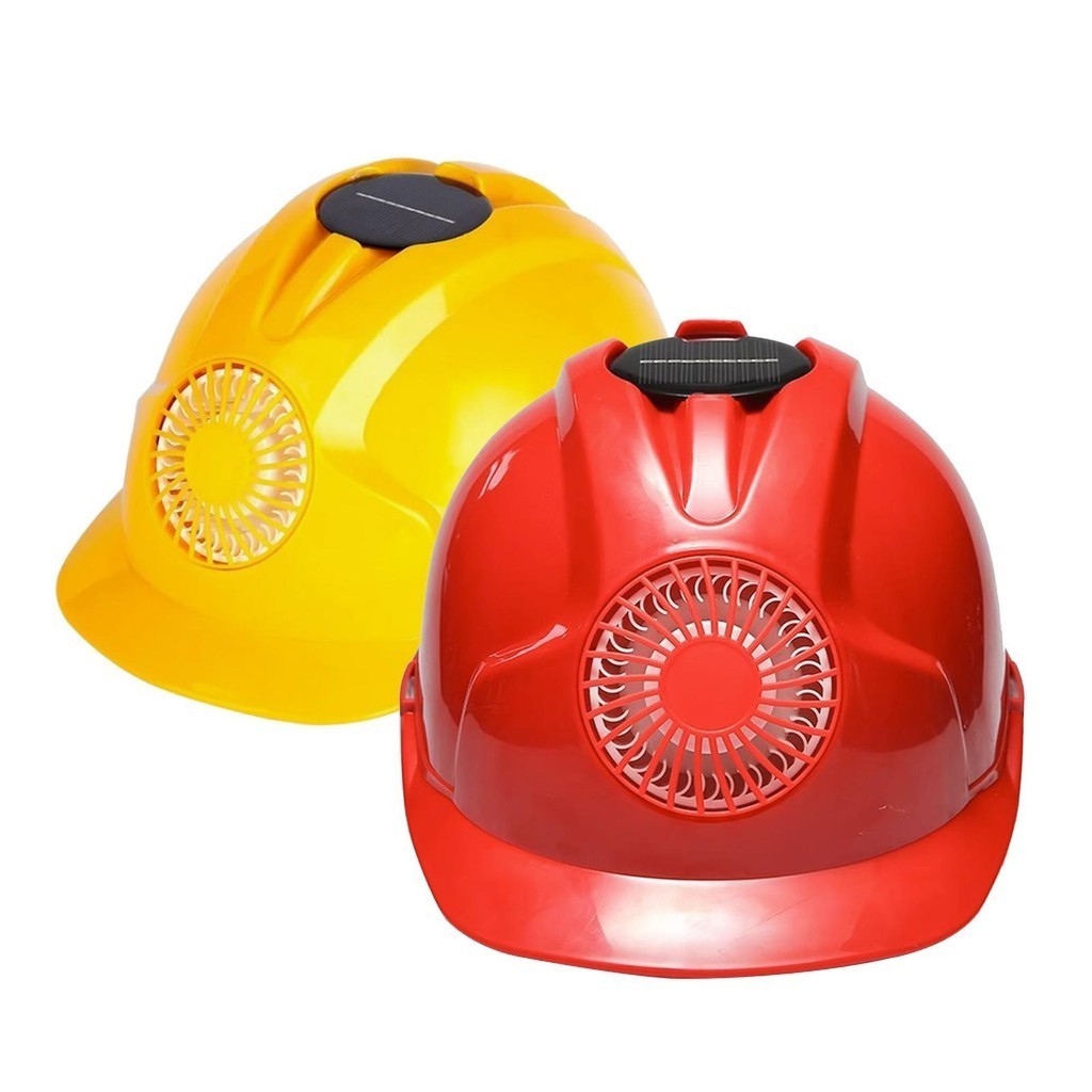 Hard Hat With Fan Solar Powered Fan Hat Hard Hat Head Protection Solar ...