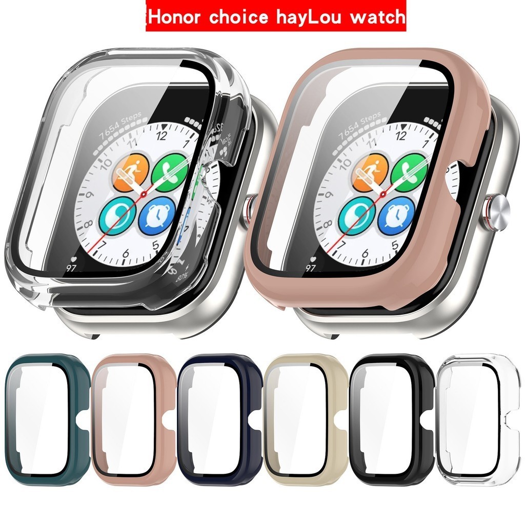 Glass + Protective Case for Honor Choice Haylou Watch All-around Bumper ...