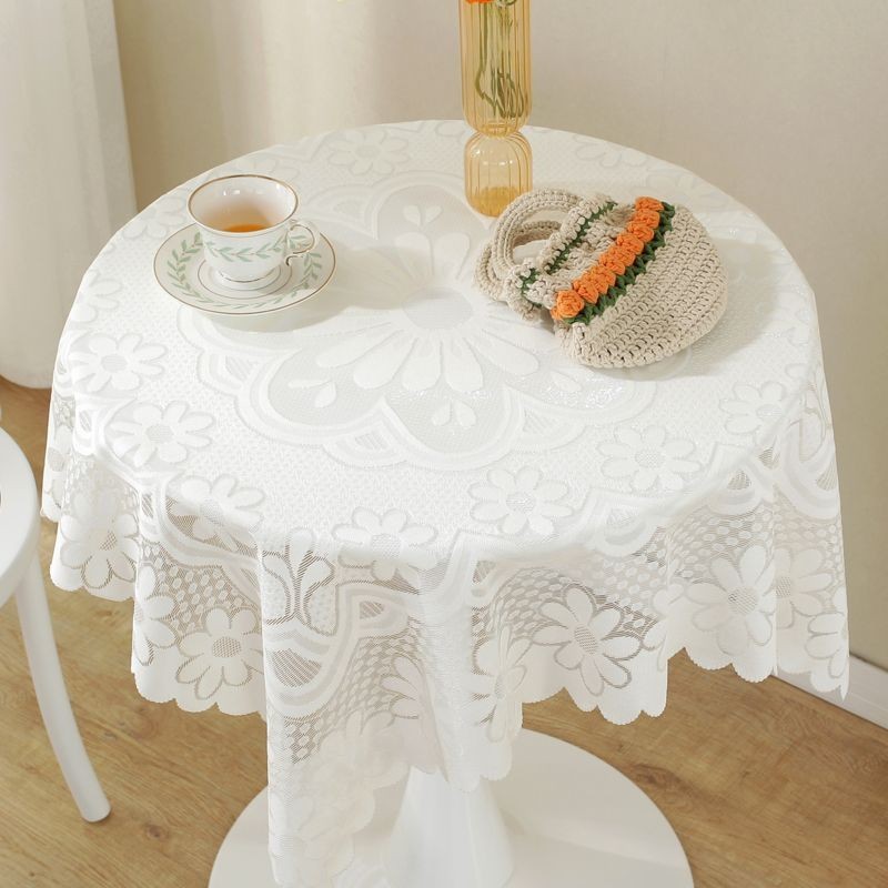 60-180cm Lace Tablecloth High-End Sense Photo Tablecloth Small Round ...
