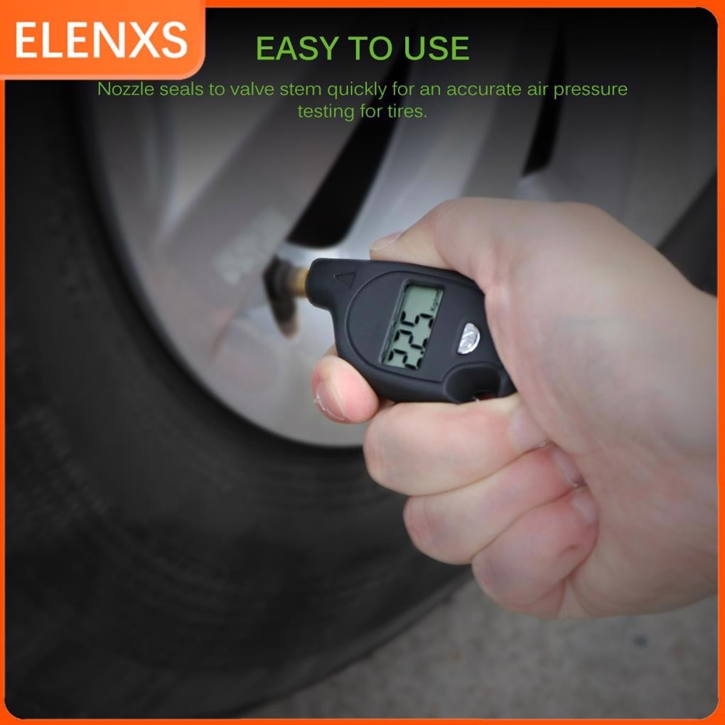 Portable Keychain Tire Wheel Air Pressure Tire LCD Monitor Tool Tester ...