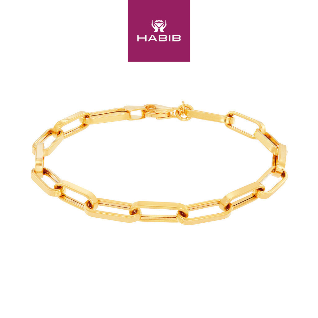 HABIB Oro Italia 916 Yellow Gold Bracelet GW41480922 (22K Gold ...