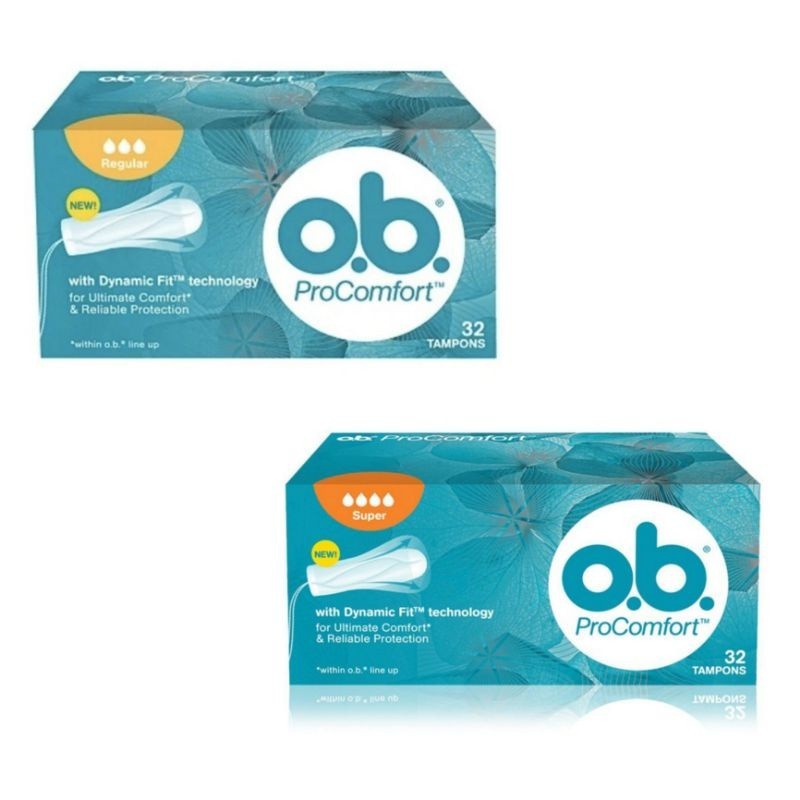 ☼OB ProComfort Super Heavy Flow/Regular (32s) Disposable Tampon ...