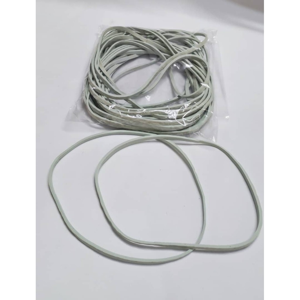 (100gm / Pkt) - Posmen Rubber Band 15" (White) / Gelang Getah 15 ...
