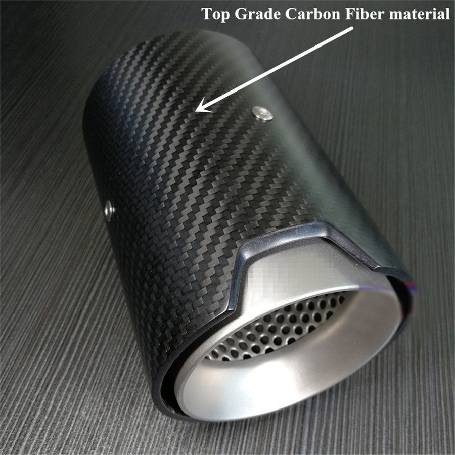 2.6inch Real Carbon Fiber Matt Exhaust tip For M Performance exhaust ...