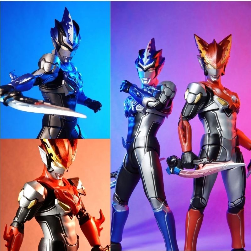 [Tik Tok Same Style] SHF Full Set Rosso Fire Ultraman Full Body Super ...