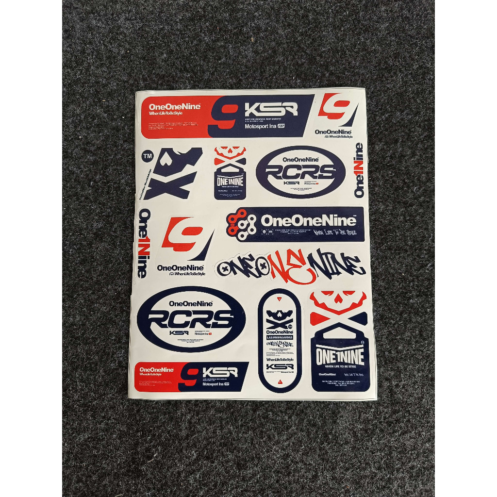 Sticker PACK RACING KSR ONEONENINE STICKER CASE | Shopee Malaysia