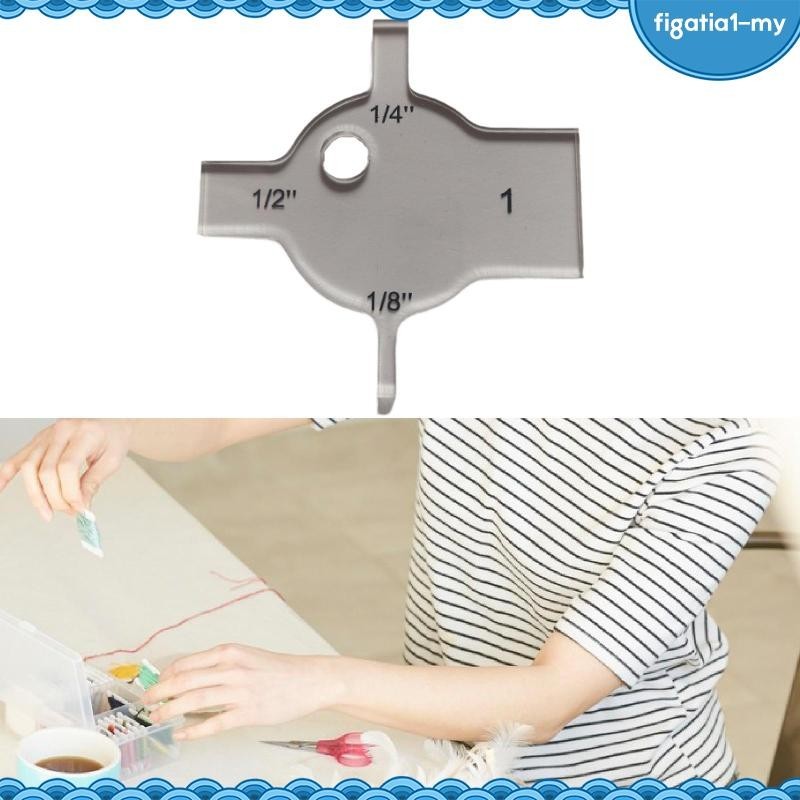 [figatia1] Clear Acrylic Spacing Gauge DIY Tailor Sewing Ruler for ...