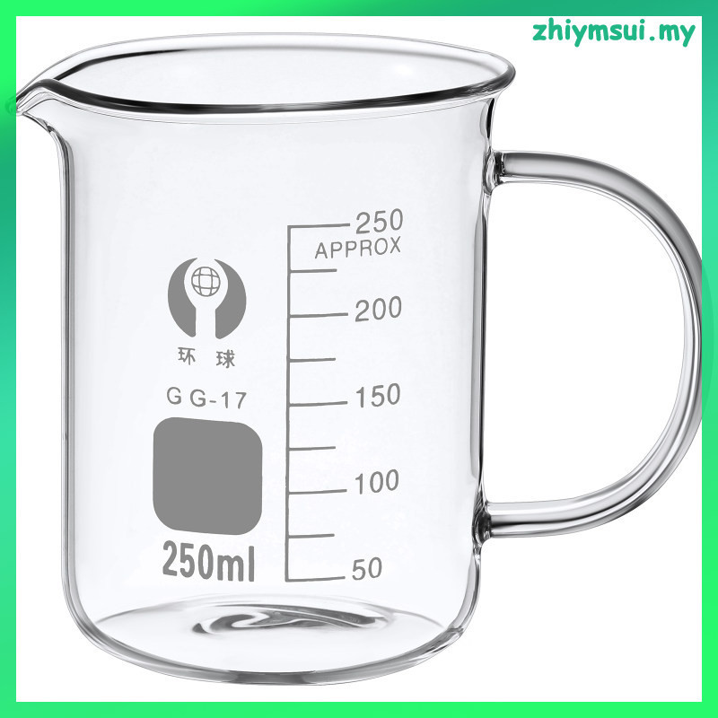 Glass Beaker Lab Mug Measuring Cups Caffeine Liquid Pitcher Chemistry ...