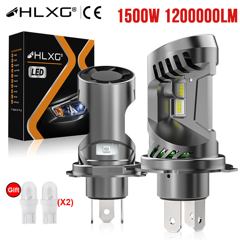 Bi LED H4 Projector Lens Canbus Blue DRL Mini Car Bulb 1500W Auto ...