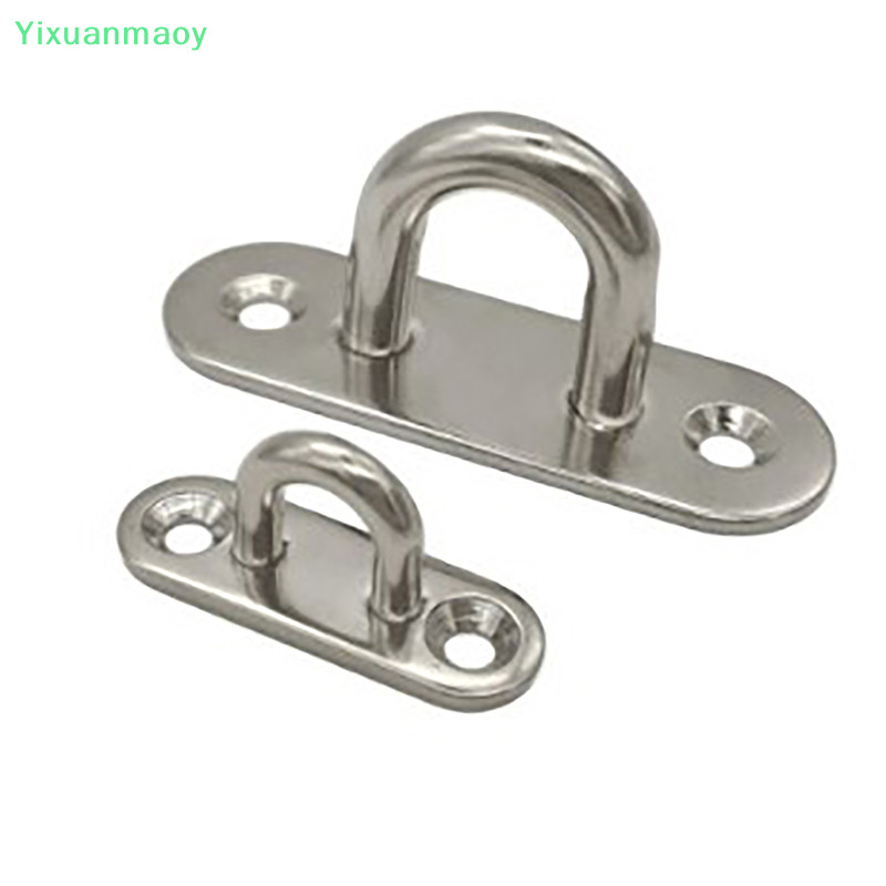 M5/6/8 Hook Hooks Eye Plate Heavy Oblong Duty Steel Stainless Pad Mount ...