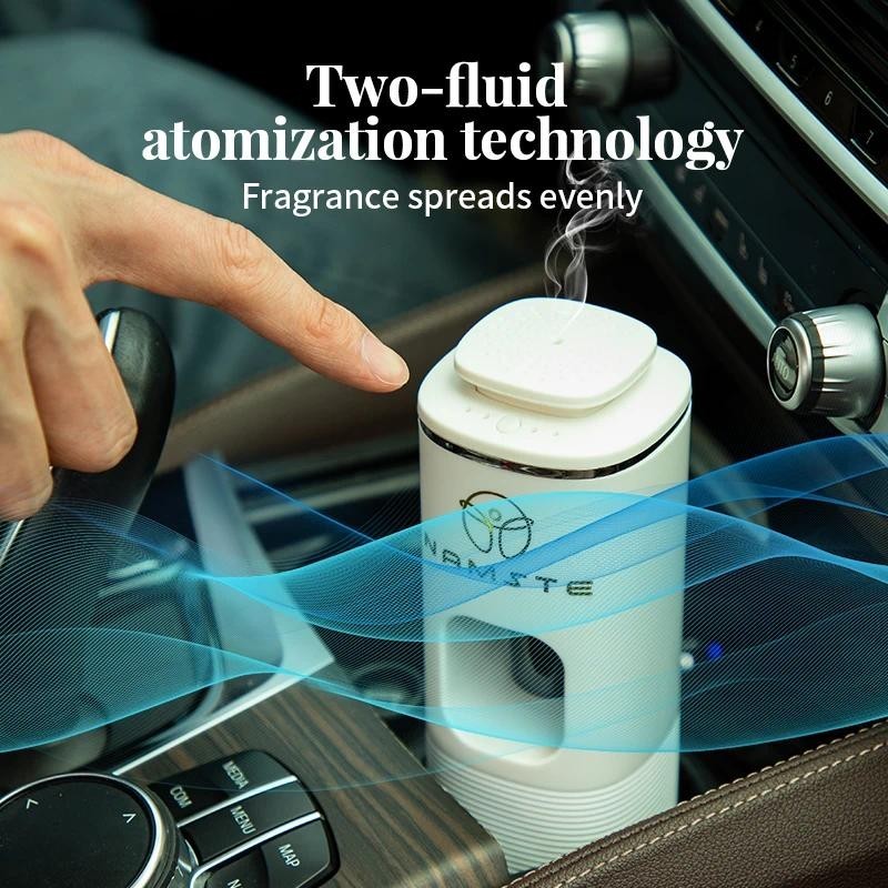 AROMA TUNNEL 1000mAh Car Diffuser USB Rechargeable 7-Color Atmosphere ...