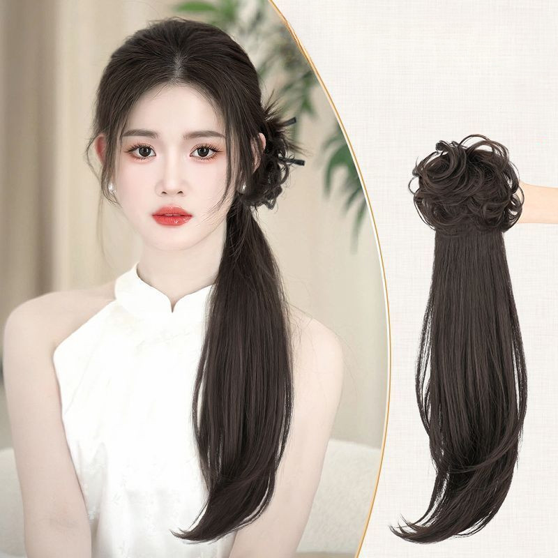 Fake ponytail women's new Chinese style integrated grabbing and ...