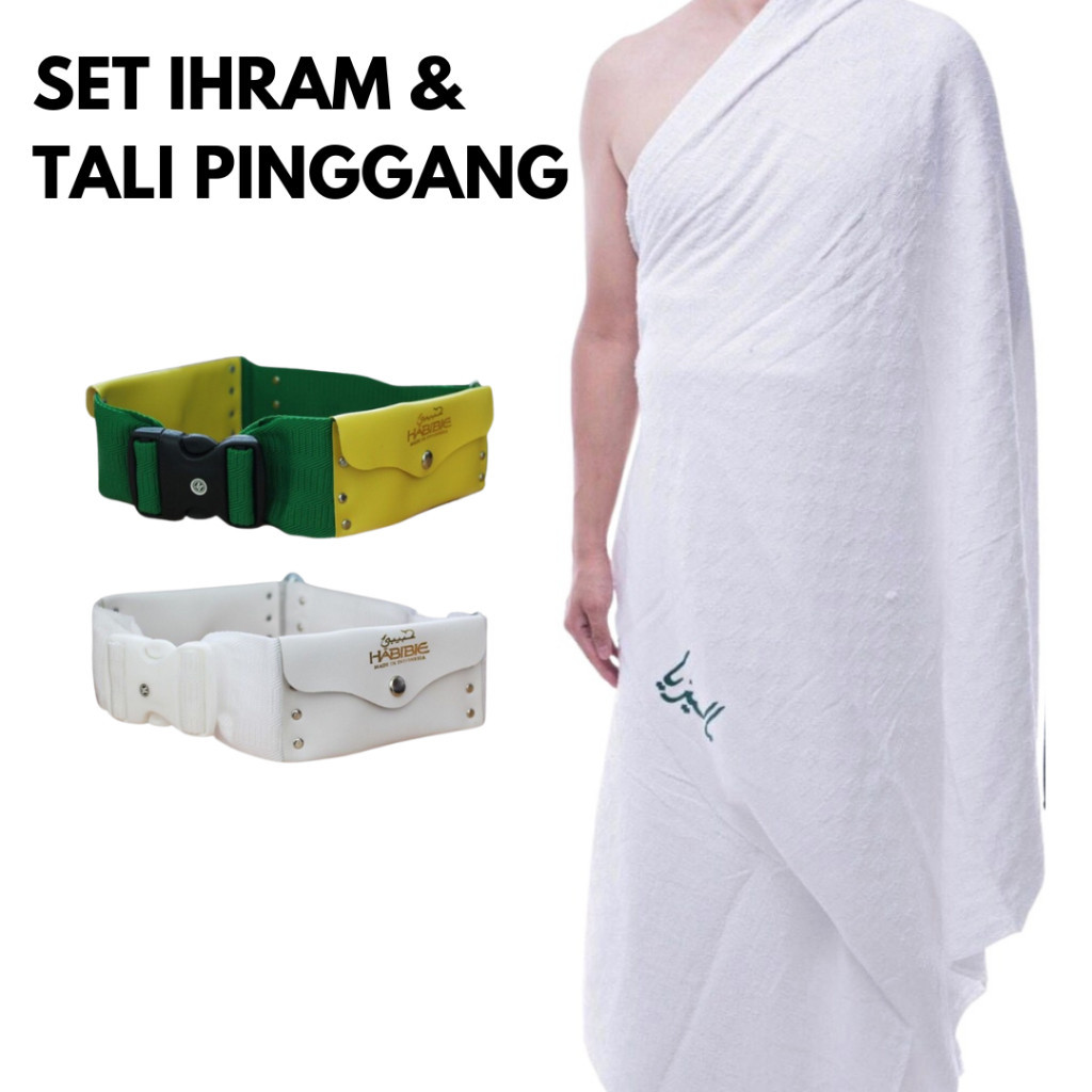 SET IHRAM DAN TALI PINGGANG HAJI DAN UMRAH | Shopee Malaysia