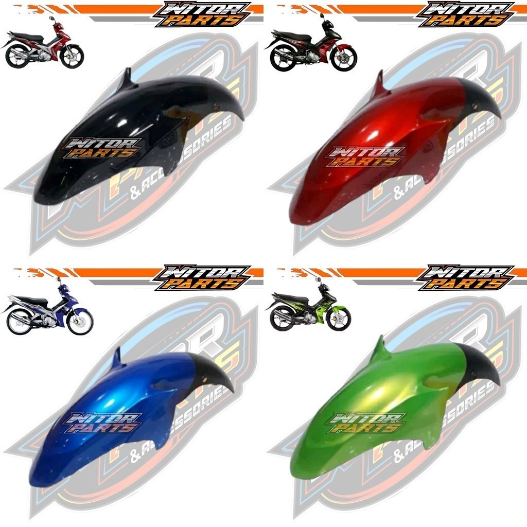 HITAM MERAH HIJAU Front Fender Yamaha Jupiter Mx Old Black Red Blue ...