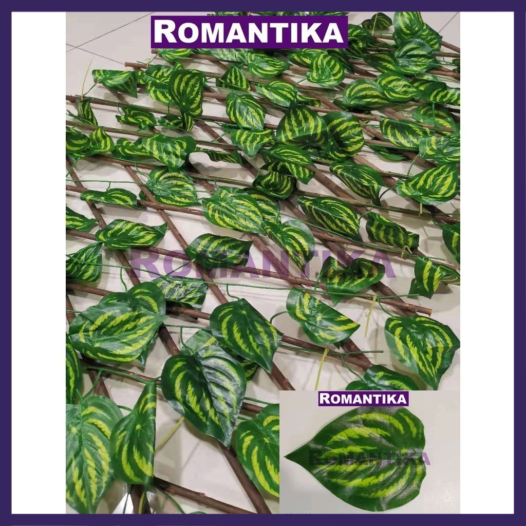 Romantika READY STOCK Artificial Leaf Garden Privacy Fence 100cmx300cm ...