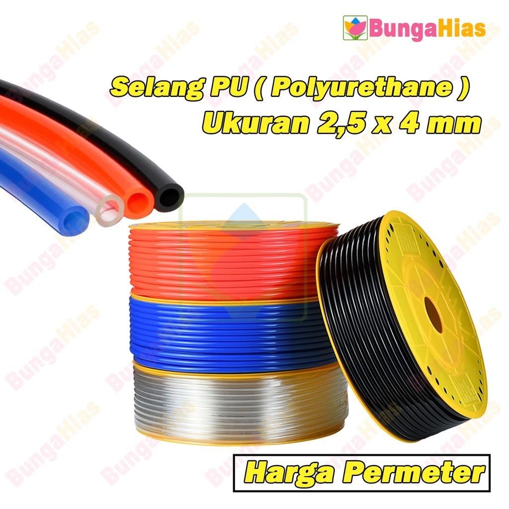 PU Hose 4 x 2.5 mm PRICE PER METER Retail Air Hose 4 mm PollyUrethane ...