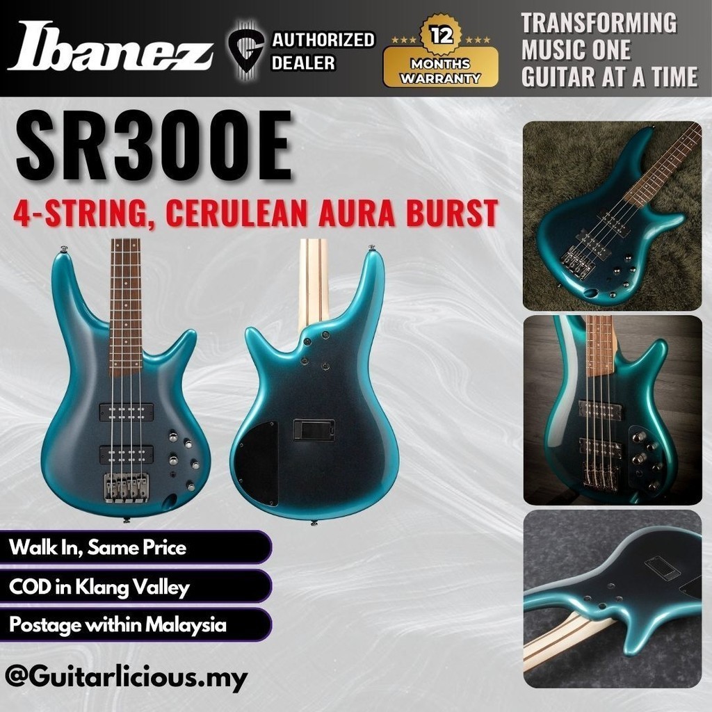 Ibanez SR300E 4 String Electric Bass Guitar with Active Pickup ...