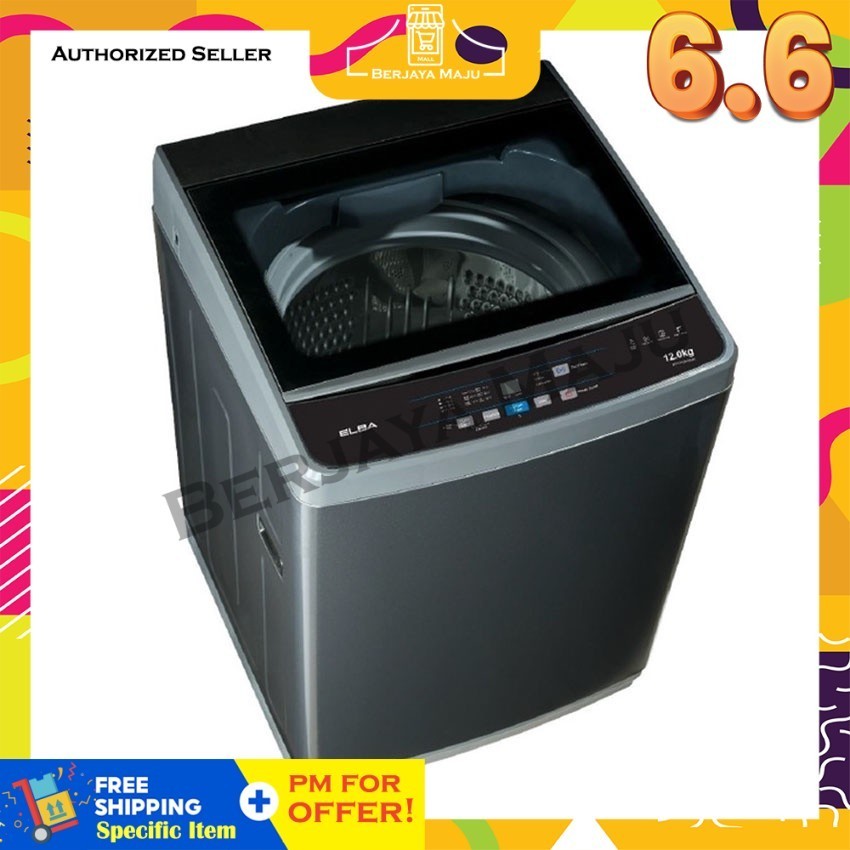 Elba 12.0KG Top Load Fully Washer EWT-N1287D(GR) | Shopee Malaysia
