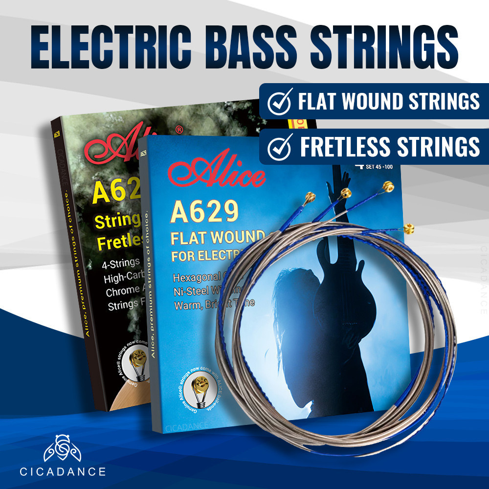 Alice Electric Bass Guitar Strings Set 4 Strings A628/A629 Tali ...