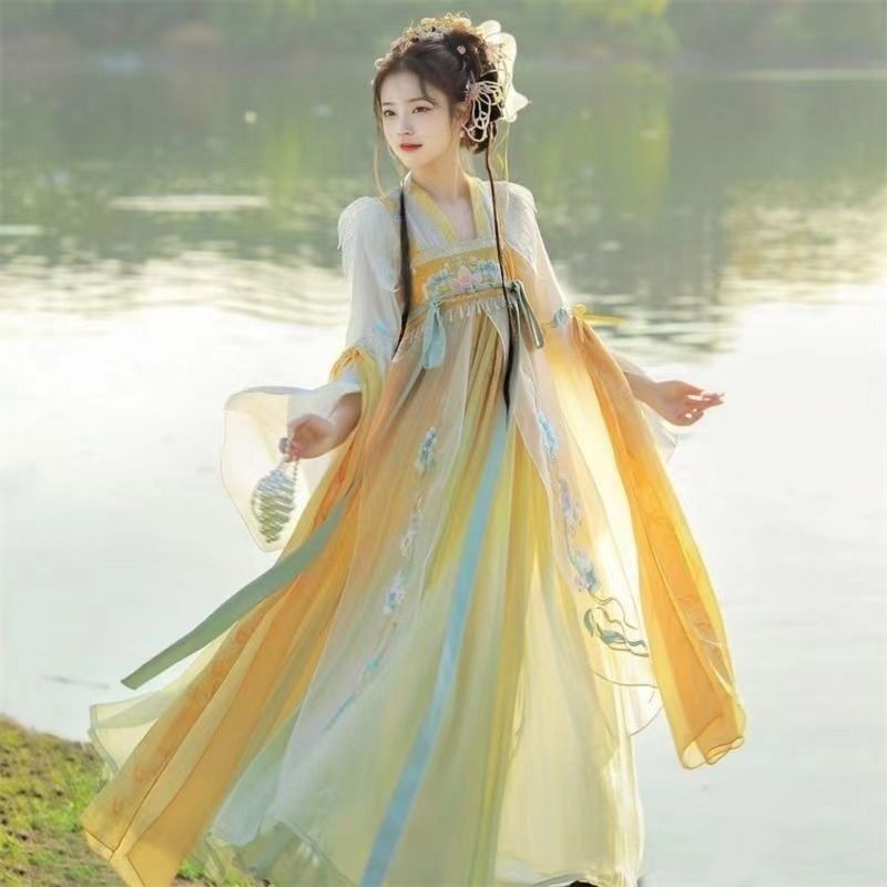Ancient Hanfu Full Set One Whole Set Female Fairy Skirt Set Hanfu Adult ...