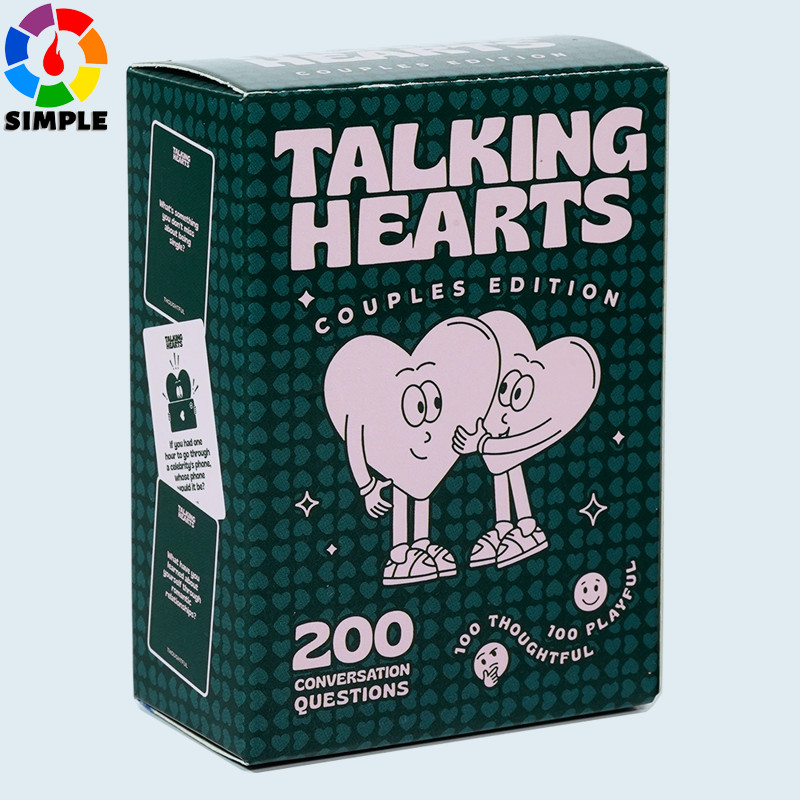 TALKING HEARTS Conversation Cards - Couple Card Game for Date Nights & Travel Adventures ...