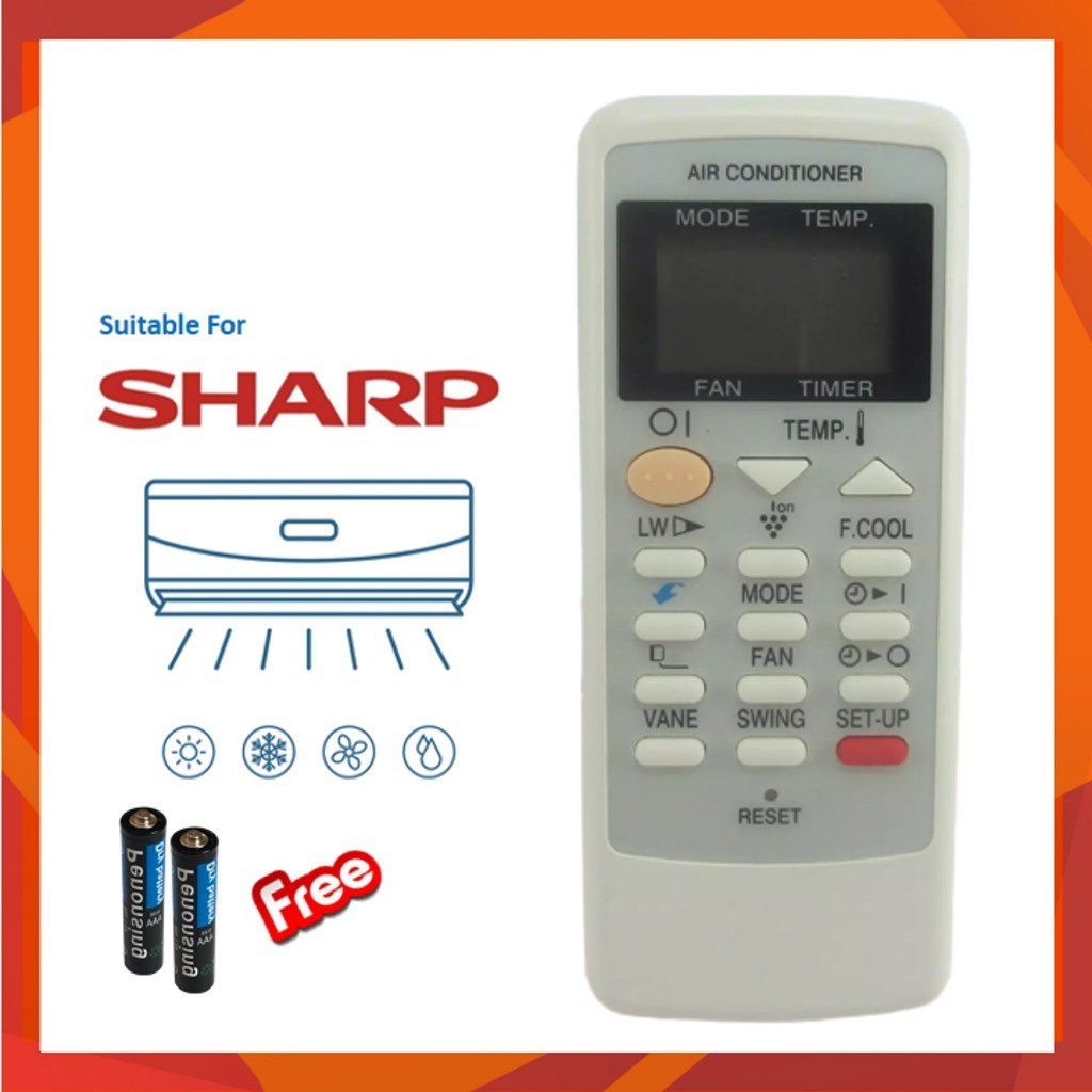 SHARP A751 Air cond Air conditioner Replacement Remote Control A751 ...