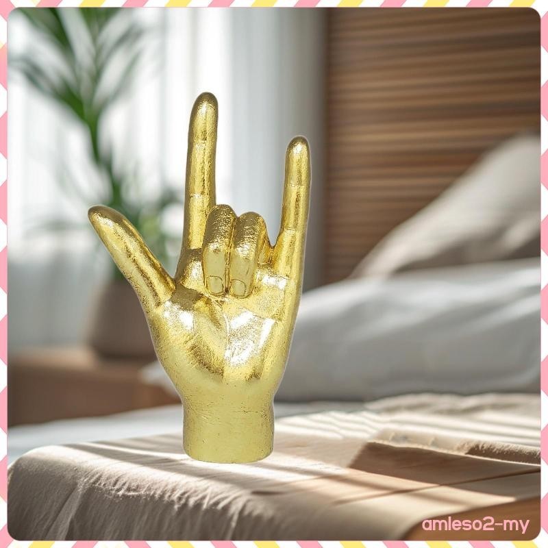 [AmlesofaMY] Hand Gesture Statue Resin Hand Figurine Collecting Desktop ...
