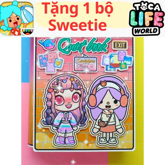 Paper Doll Avatar World Pazu vs Toca Boca Quiet Book- Happyfunny ...