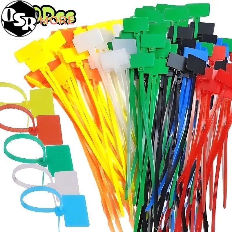 OSR [Marvelous] 100Pcs Self-Locking DIY Nylon Markable Cable Tie Tag ...