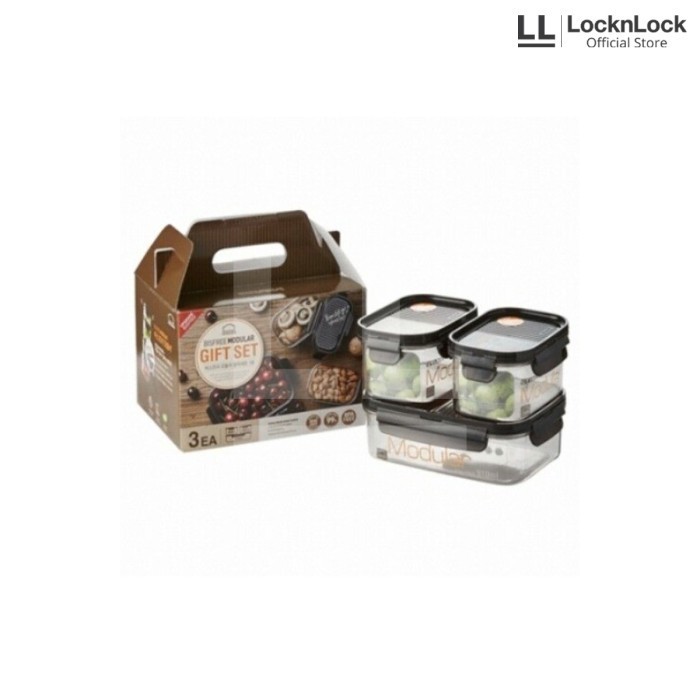 Newest LocknLock Gift Set Bisfree Modular Block 3P - LBF404S3 | Shopee ...